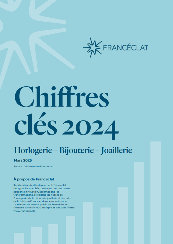 Chiffres clés 2024 pour les filières horlogerie, bijouterie-joaillerie - Francéclat